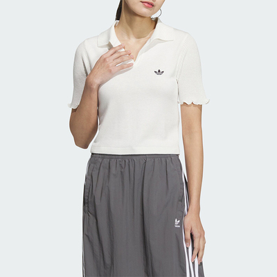 阿迪达斯女士运动短袖POLO衫