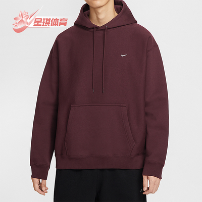 Nike/耐克正品Solo Swoosh男士运动针织复古加绒卫衣HV1083-652
