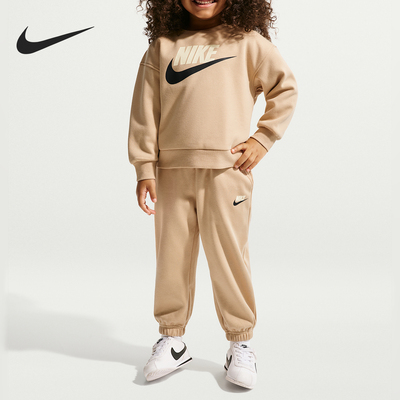 Nike/耐克官方正品新款婴童柔软亲肤经典加绒运动套装JF5802-286