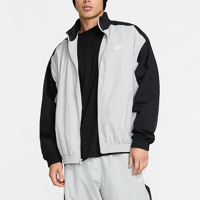 Nike/耐克正品2026春季款男士日常立领拼接梭织外套HQ6110-077