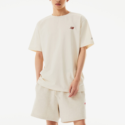 New Balance/NB正品新款男士经典简约吸湿排汗短袖NEE25111-CRE