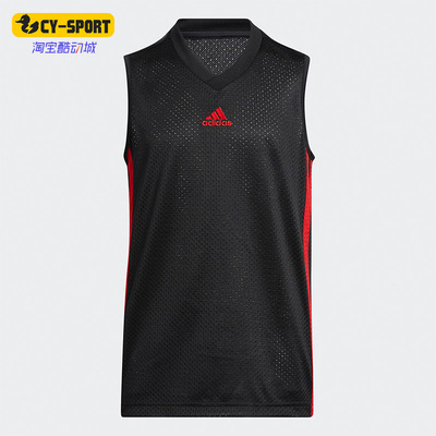 Adidas/阿迪达斯正品夏季大童运动休闲舒适透气圆领无袖T恤HF5885