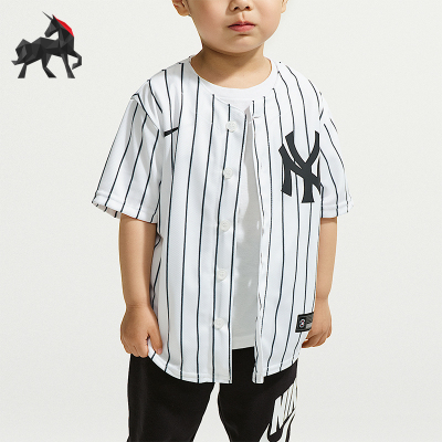 Nike/耐克正品 MLB小童运动轻盈透气球衣经典短袖T恤IV0571-100