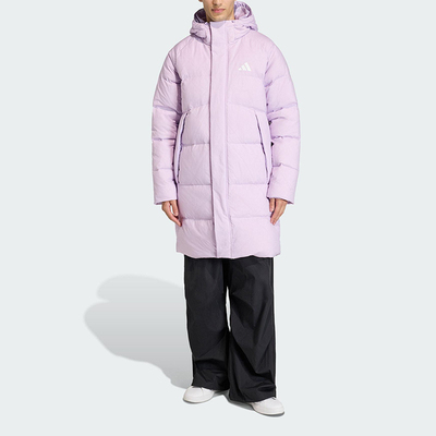Adidas/阿迪达斯正品2025男士休闲户外运动保暖连帽羽绒服KS6481