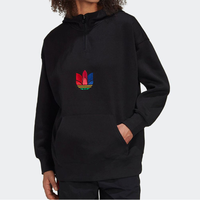 阿迪达斯女子连帽加绒套头衫