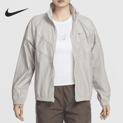 Nike/耐克正品WINDRUNNER女士宽松梭织立领外套HM9761-014
