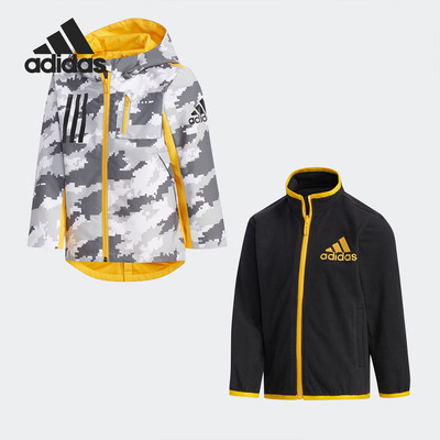 阿迪达斯冬季棉服外套小童装