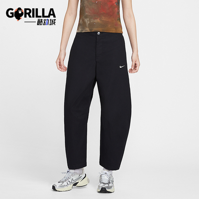 Nike/耐克正品Sportswear 女士刺绣宽松运动厚实九分裤HV2087-010
