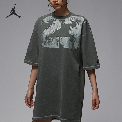 Nike/耐克官方正品JORDAN女士休闲透气印花宽松连衣裙HQ9197-068