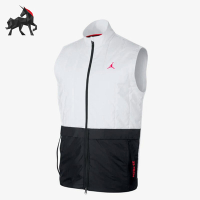 Nike/耐克正品Jordan 男士时尚运动拉链机织经典棉马甲AJ1057-100