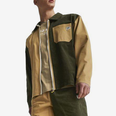 Puma/彪马正品2025新款男士时尚拼接翻领经典夹克外套621291-31