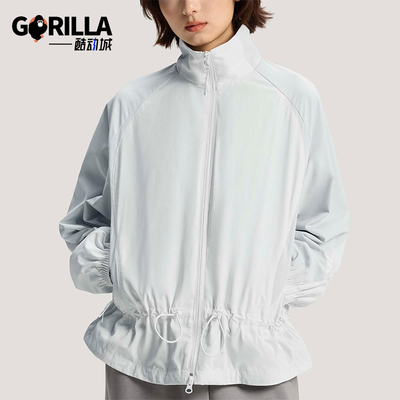 Adidas/阿迪达斯正品FOS WOVEN JACKET女士经典立领外套KU5355