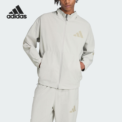 Adidas/阿迪达斯正品2025秋季男士轻薄立领运动外套KE4880