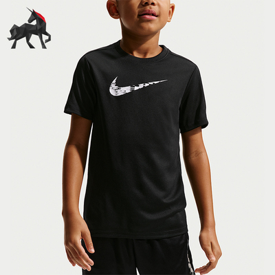 Nike/耐克正品夏季款大童日常休闲经典运动简约短袖T恤IF2434-011