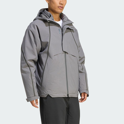 Adidas/阿迪达斯正品2025男士休闲保暖连帽三合一冲锋衣JV8696