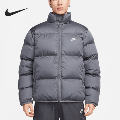 耐克正品男子立领棉服