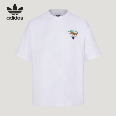 Adidas/阿迪达斯正品三叶草男女简约宽松日常针织T恤KY5737