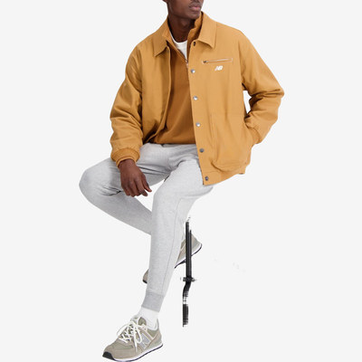 New Balance新百伦正品Athletics男翻领长袖夹克MJ33502-TOB