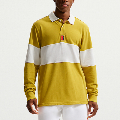 Nike/耐克正品Court Heritage男士运动网球长袖POLO衫HQ1748-389
