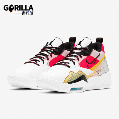 Nike/耐克正品JORDAN女士耐磨中帮系带气垫减震篮球鞋CK9184-102