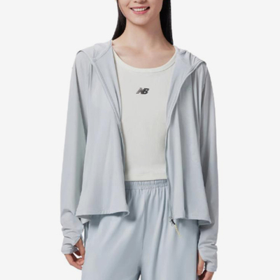 New Balance/NB正品2025新款女子跑步训练夹克外套MDE24222-GR