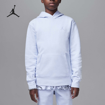 Nike/耐克正品JORDAN大童拼接连帽保暖宽松卫衣HQ7083-043