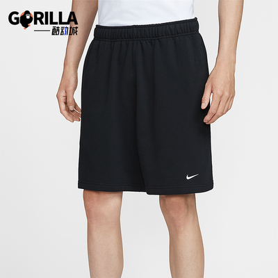 Nike/耐克正品Swoosh 男士宽松简约运动柔软针织短裤IM3397-010