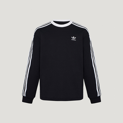 Adidas/阿迪达斯正品三叶草儿童休闲印花套头运动长袖T恤KW9607