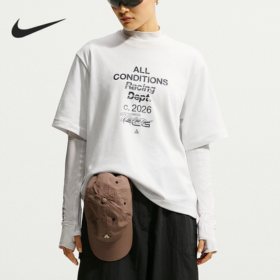 Nike/耐克正品ACG女士吸汗印花圆领套头短袖T恤IR6983-100