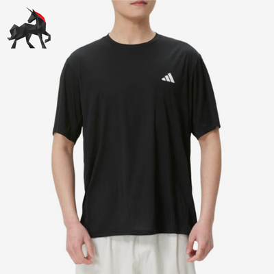 Adidas/阿迪达斯正品圆领套头短袖跑步T恤新款短袖T恤KU8712