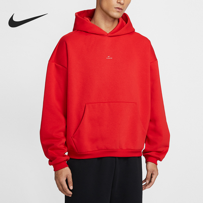 耐克男士连帽套头印花卫衣