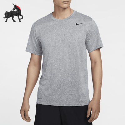 耐克男士圆领宽松透气训练短袖