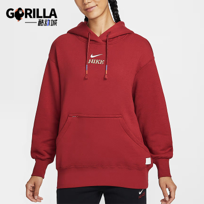 Nike/耐克正品2025冬季款女士日常连帽套头印花卫衣IQ3826-613