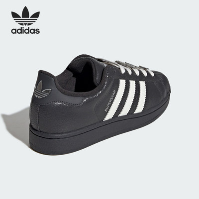 Adidas/阿迪达斯正品三叶草女士经典皮面贝壳头板鞋IH1628