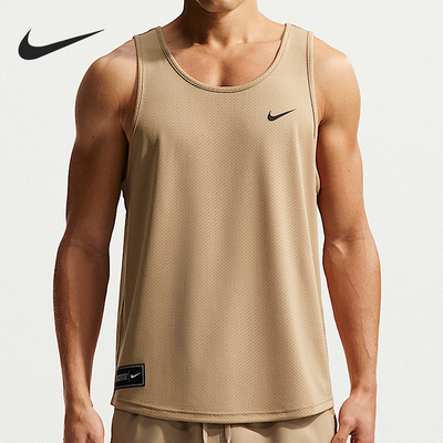 Nike/耐克正品夏季男士休闲训练圆领柔软运动背心T恤HV7073-244