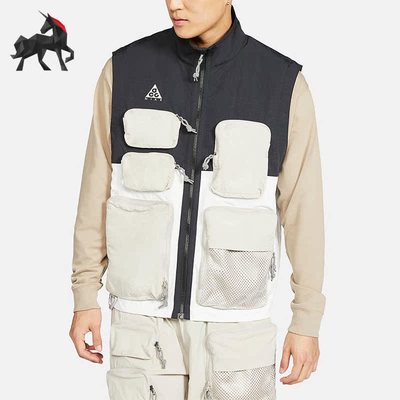 耐克正品男子拼色运动马甲