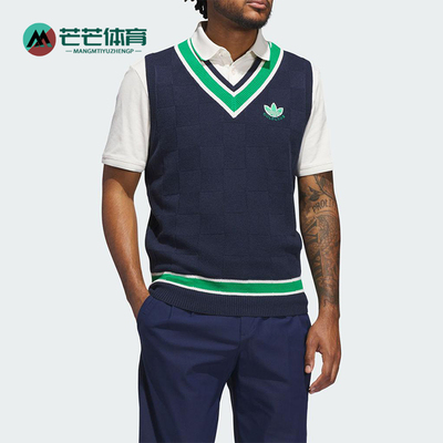Adidas/阿迪达斯正品三叶草男士无袖高尔夫运动针织马甲JN9736
