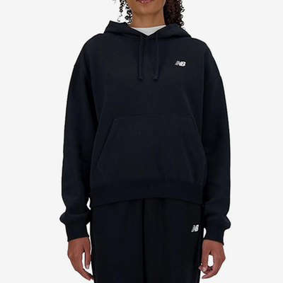 New Balance/NB正品2025新款女子经典复古连帽套头卫衣WT41510-BK