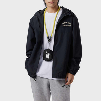 New Balance/NB正品2025新款男子户外休闲连帽外套AMJ41303-BK