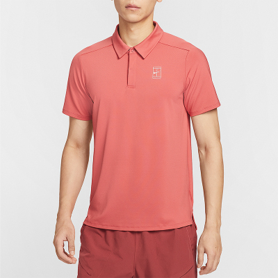 Nike/耐克正品夏季男士修身轻盈透气翻领网球运动短袖FZ6908-655
