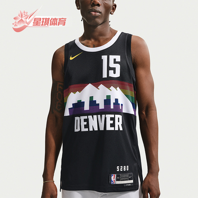 Nike/耐克正品丹佛掘金队男士速干篮球经典无袖球衣HM5979-011