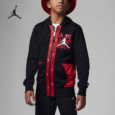 耐克儿童字母印花连帽外套