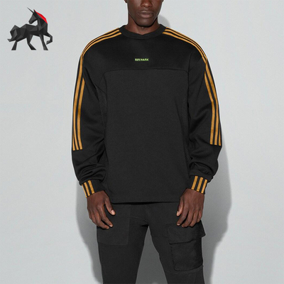Adidas/阿迪达斯正品条纹卫衣新款男女经典透气套头卫衣GT6657
