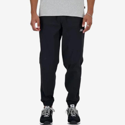 New Balance新百伦正品男款中腰松紧束脚针织运动裤AMP41510-BK