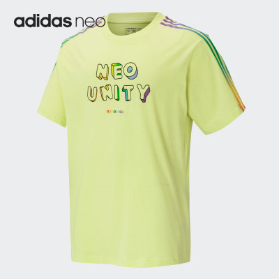 Adidas/阿迪达斯正品当季新款男女休闲运动圆领短袖 H65038
