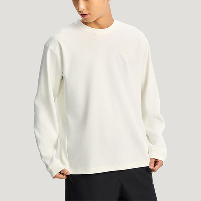 Adidas/阿迪达斯正品2025冬季款男士日常圆领套头针织卫衣KR2541