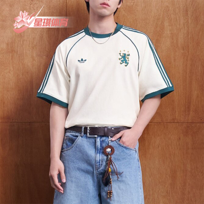 Adidas/阿迪达斯正品三叶草男士T恤针织休闲宽松亲肤T恤KY2196