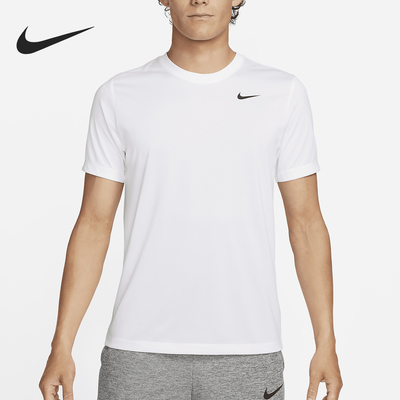 Nike/耐克正品Dri-FIT男士简约套头健身经典透气短袖DX0990-100