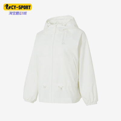Adidas/阿迪达斯正品2026女士休闲梭织经典加绒夹克外套KS2809