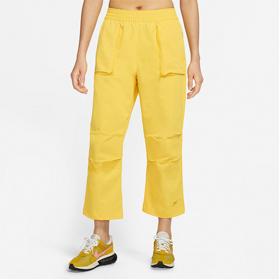 Nike/耐克正品宽松大口袋阔腿女子秋耐磨梭织运动长裤 DQ6660-719
